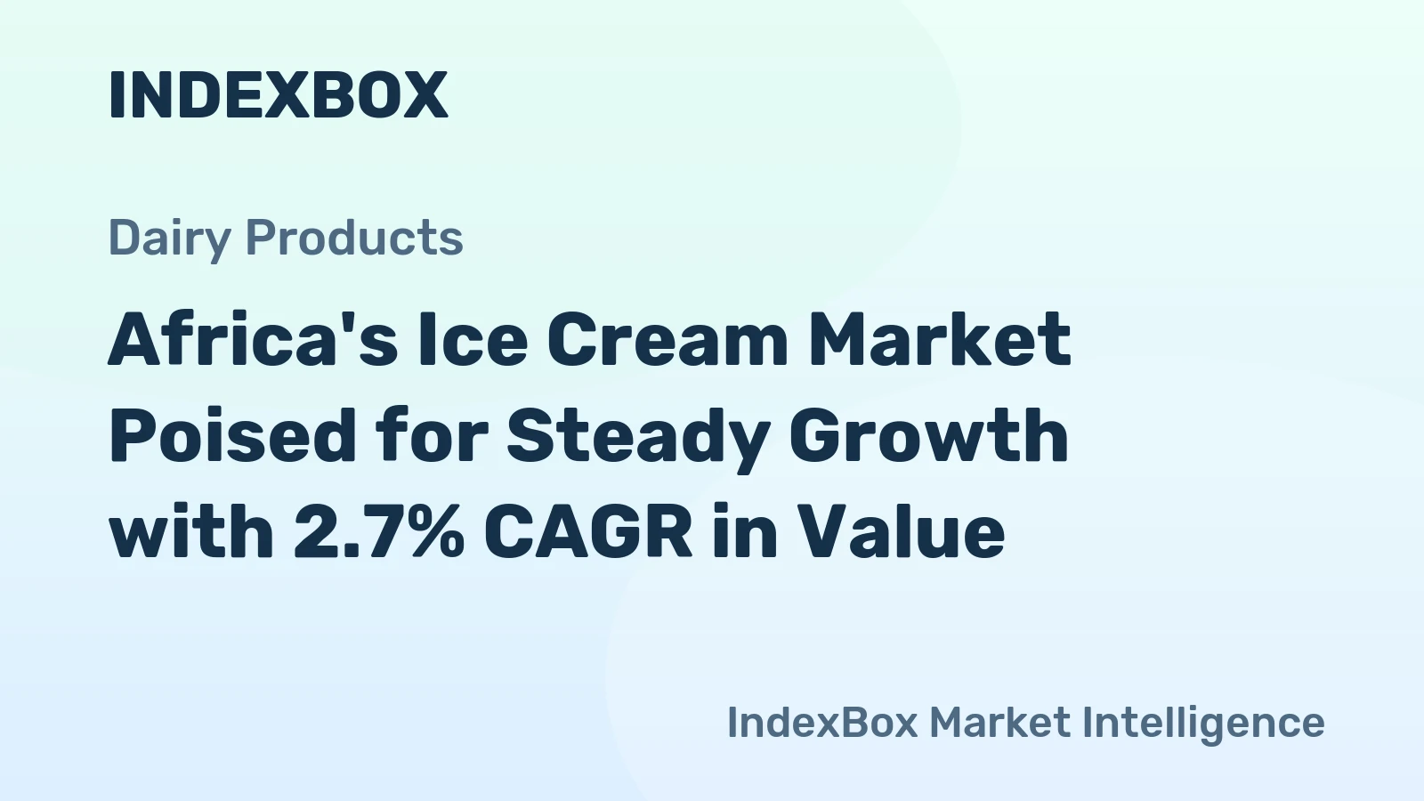 Africa's Ice Cream Market Poised for Steady Growth with 2.7% CAGR in Value