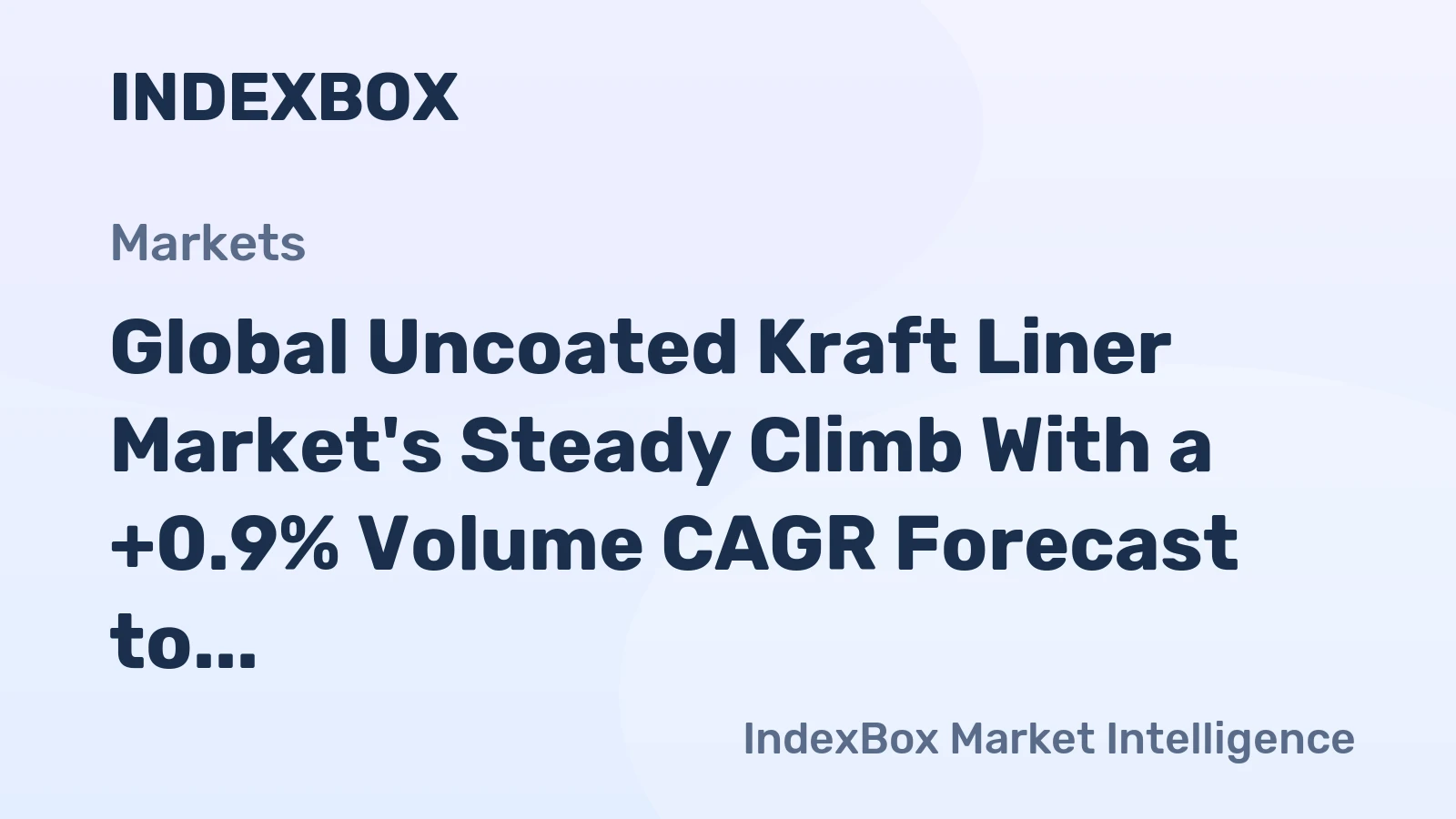 Global Uncoated Kraft Liner Market's Steady Climb With a +0.9% Volume CAGR Forecast to 2035