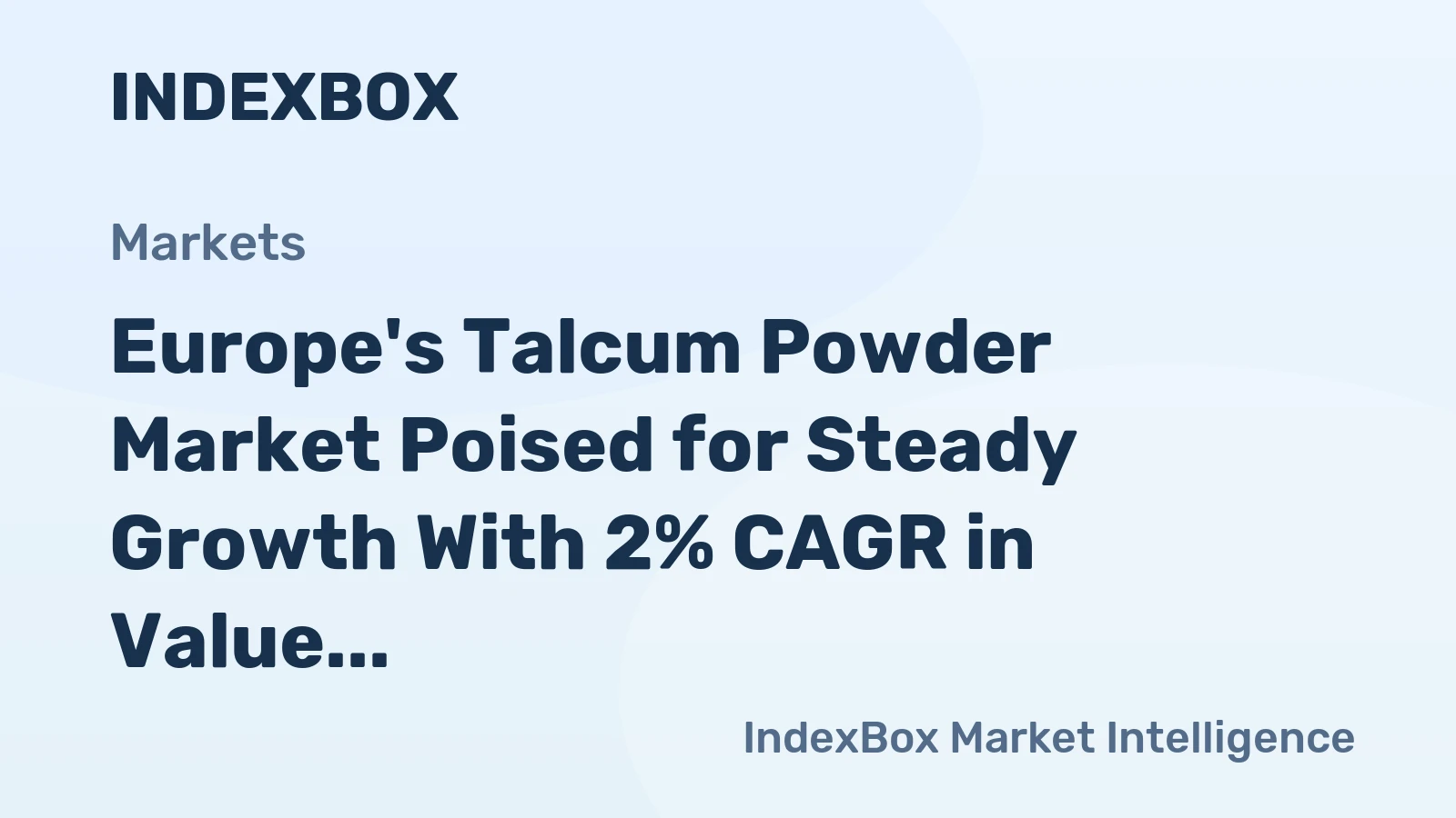 Europe's Talcum Powder Market Poised for Steady Growth With 2% CAGR in Value Through 2035