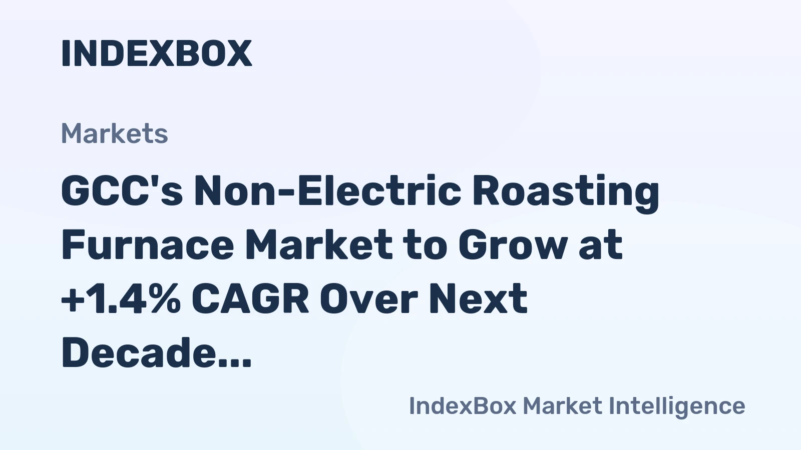GCC's Non-Electric Roasting Furnace Market to Grow at +1.4% CAGR Over Next Decade