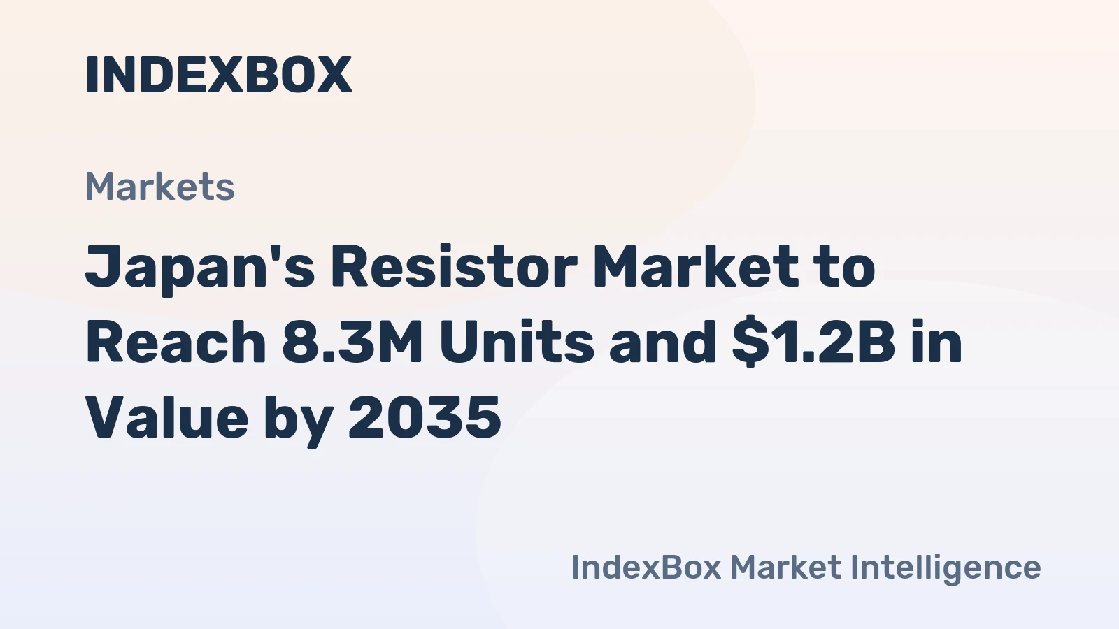 Japan's Resistor Market to Reach 8.3M Units and $1.2B in Value by 2035