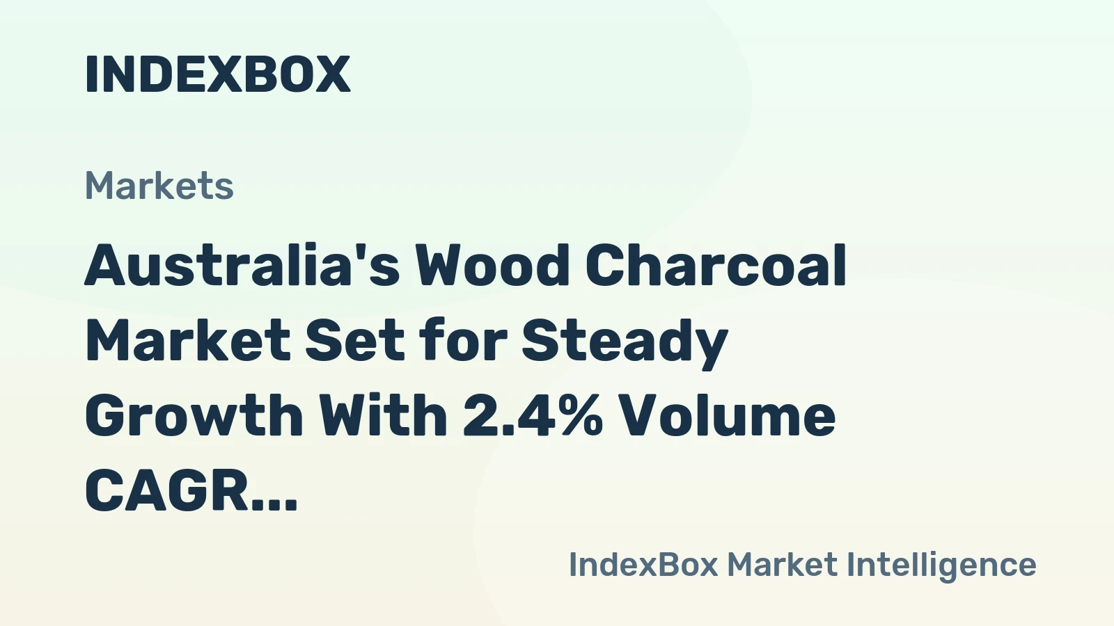 Australia's Wood Charcoal Market Set for Steady Growth With 2.4% Volume CAGR Through 2035