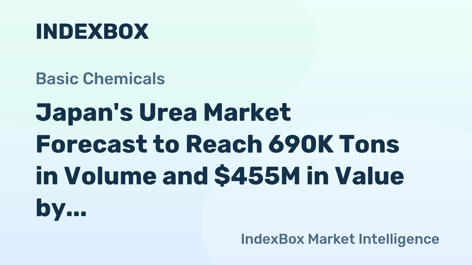 Japan's Urea Market Forecast to Reach 690K Tons in Volume and $455M in Value by 2035