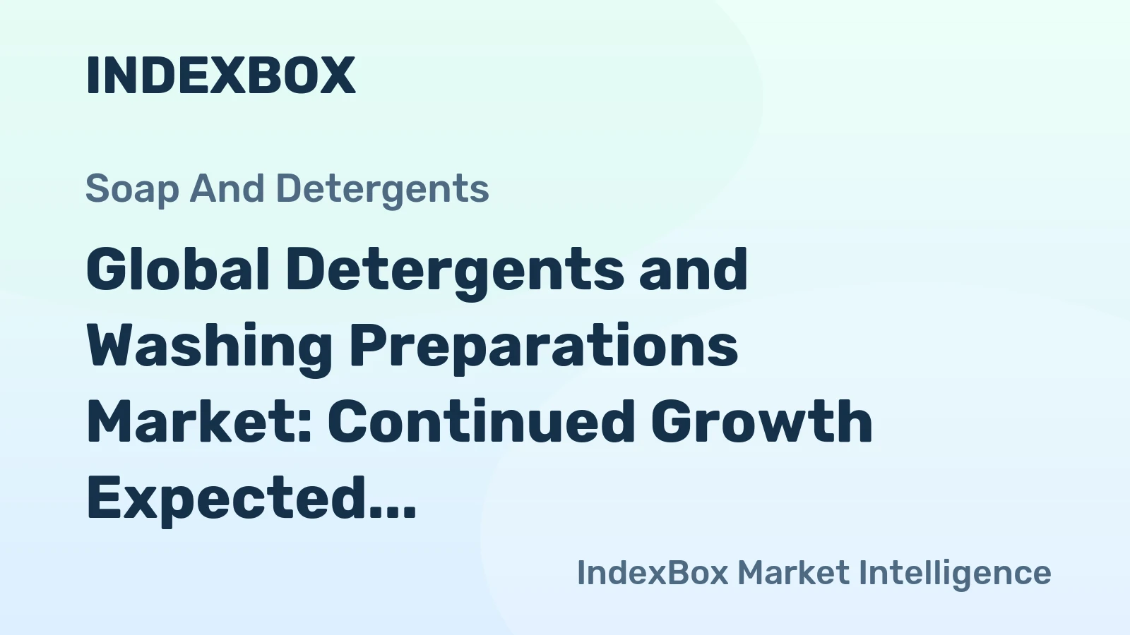 Global Detergents and Washing Preparations Market: Continued Growth Expected with Market Volume Reaching 23M tons and Market Value Reaching $40.1B by 2035