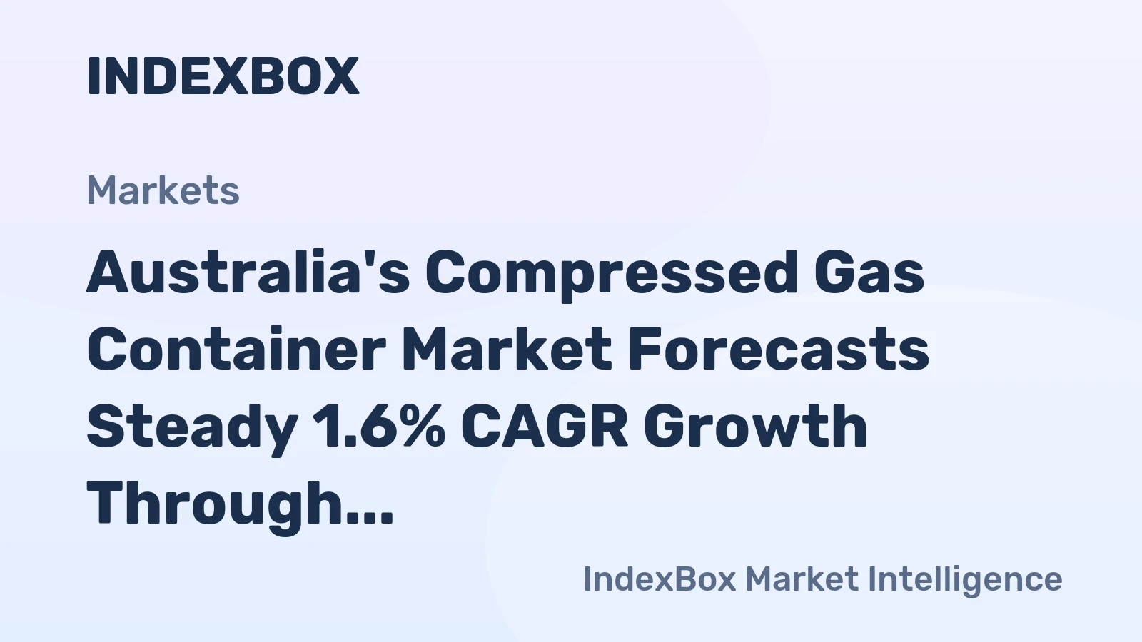 Australia's Compressed Gas Container Market Forecasts Steady 1.6% CAGR Growth Through 2035