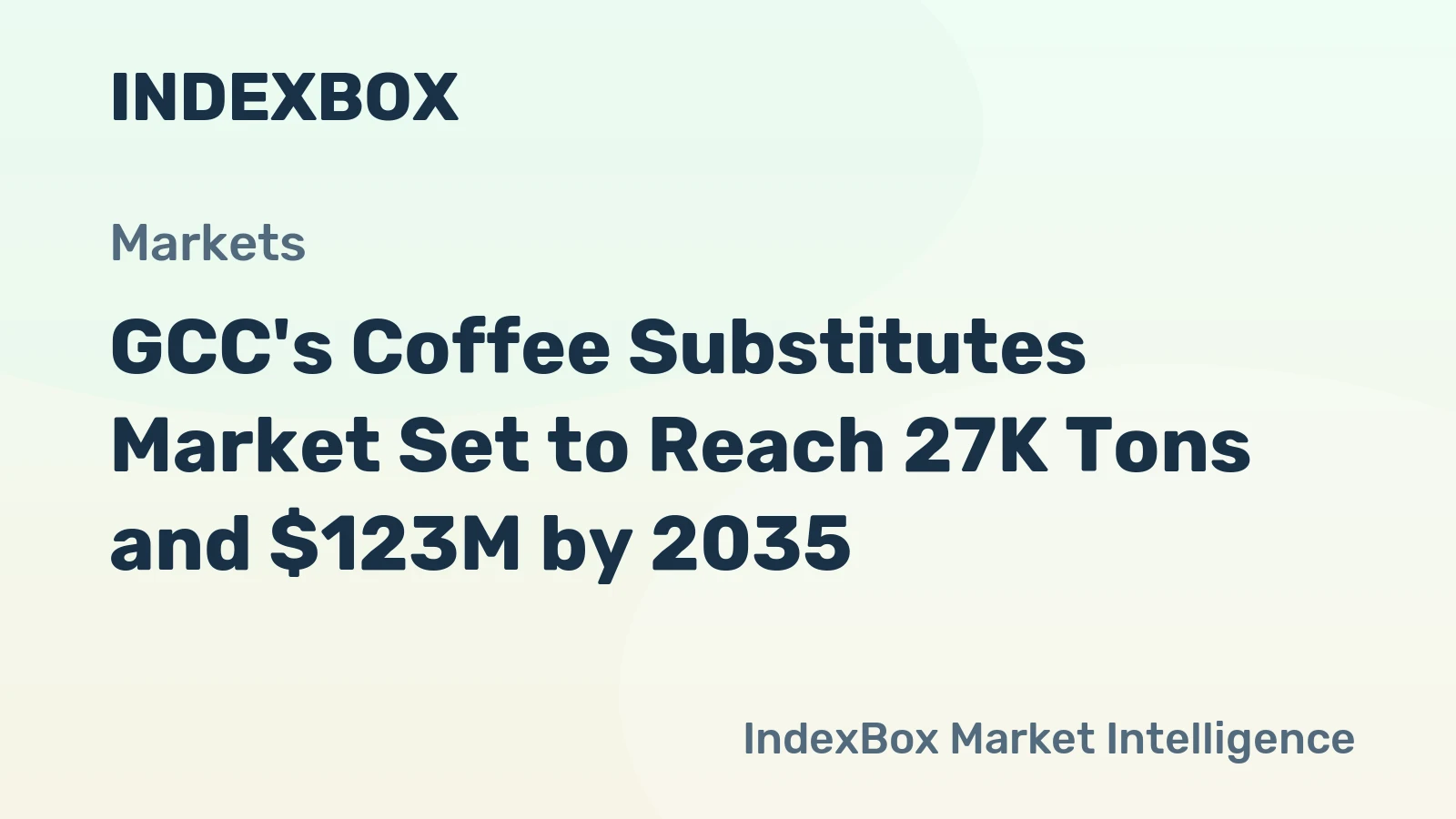 GCC's Coffee Substitutes Market Set to Reach 27K Tons and $123M by 2035