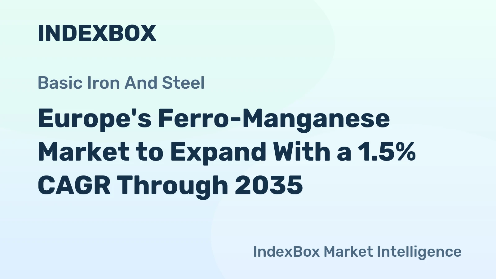 Europe's Ferro-Manganese Market to Expand With a 1.5% CAGR Through 2035