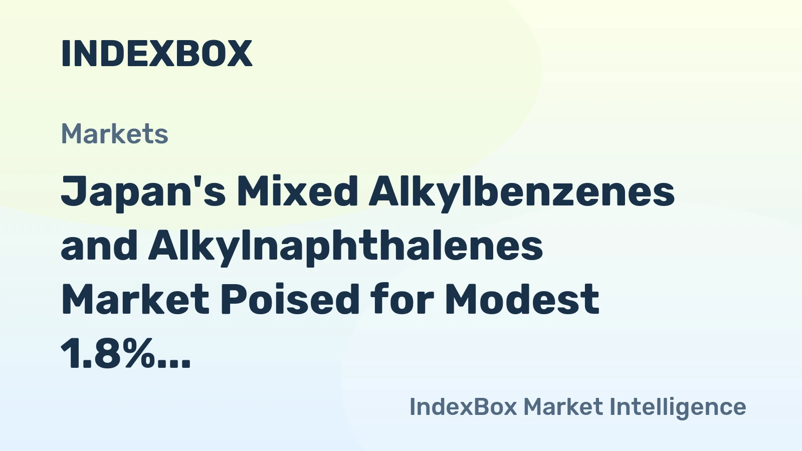 Japan's Mixed Alkylbenzenes and Alkylnaphthalenes Market Poised for Modest 1.8% CAGR Growth Through 2035