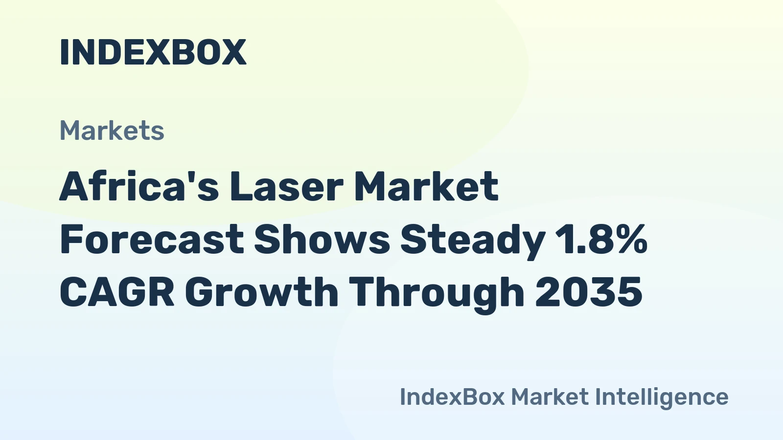 Africa's Laser Market Forecast Shows Steady 1.8% CAGR Growth Through 2035