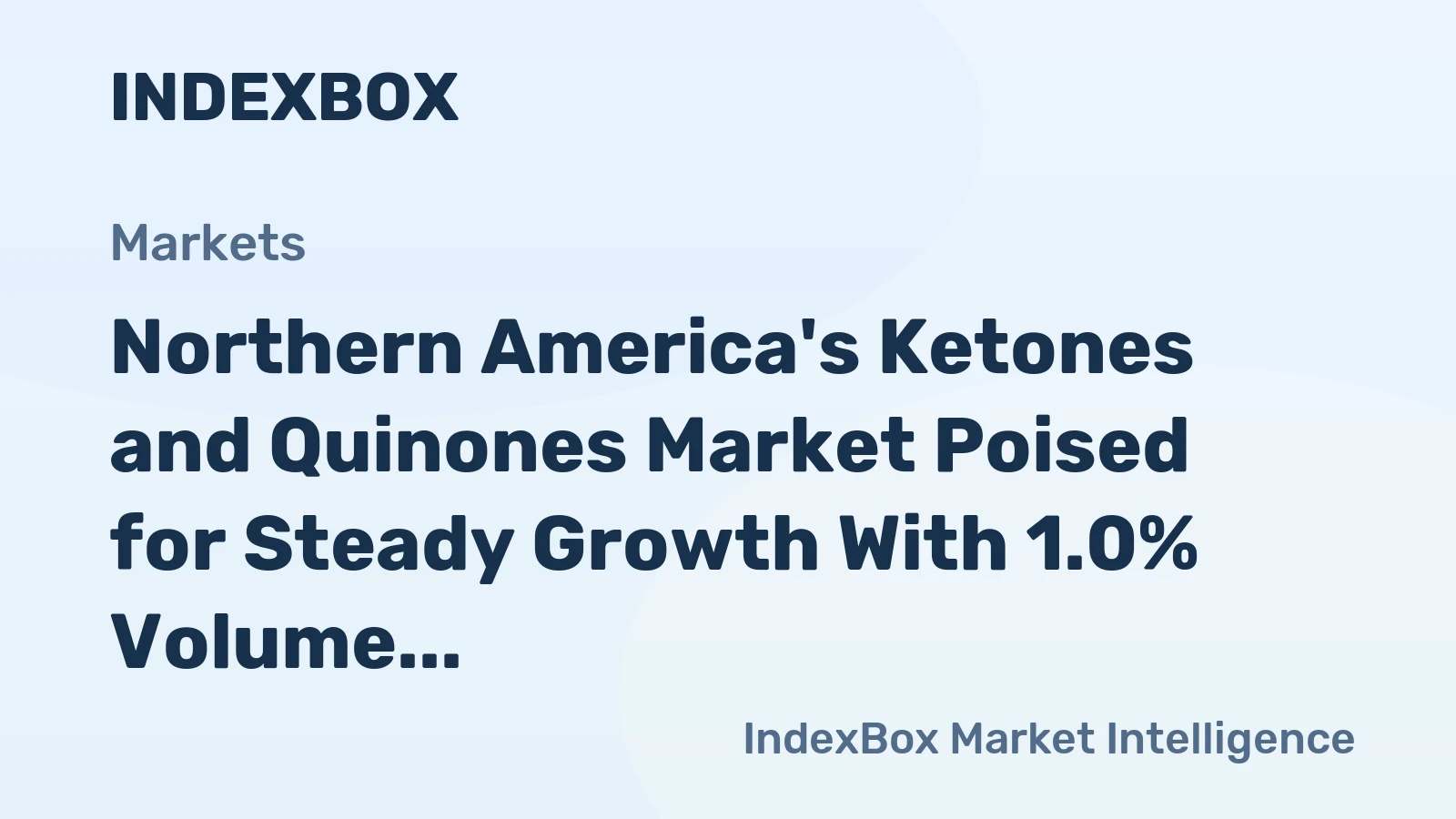 Northern America's Ketones and Quinones Market Poised for Steady Growth With 1.0% Volume CAGR Through 2035
