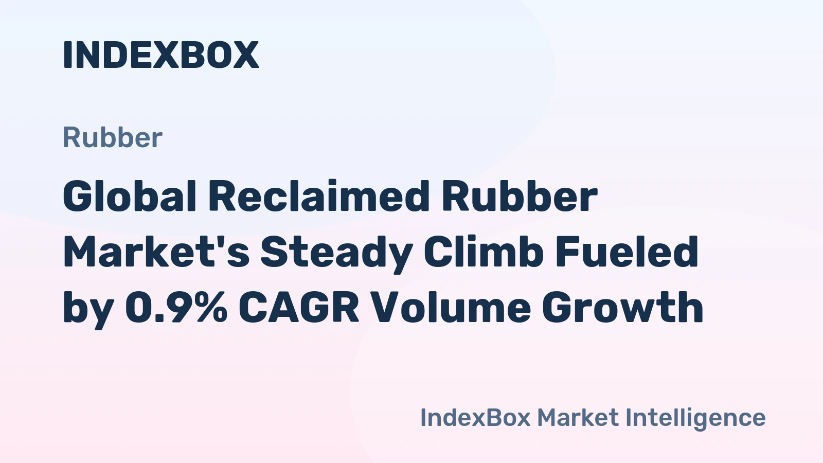 Global Reclaimed Rubber Market's Steady Climb Fueled by 0.9% CAGR Volume Growth
