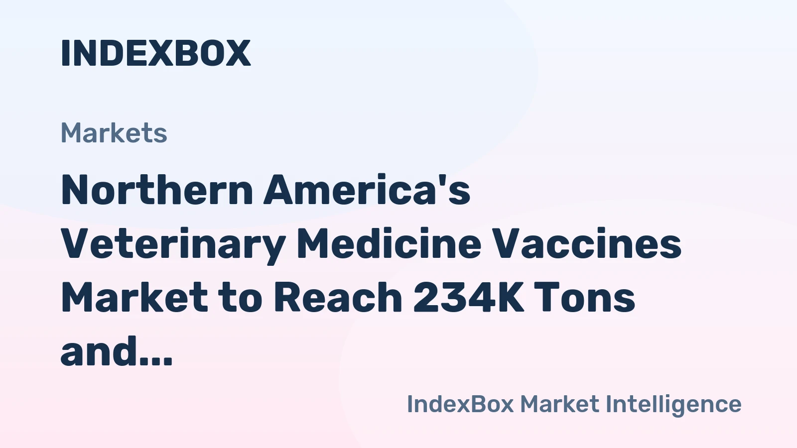 Northern America's Veterinary Medicine Vaccines Market to Reach 234K Tons and $26B by 2035, Anticipated CAGR +0.5% in Volume and +1.5% in Value