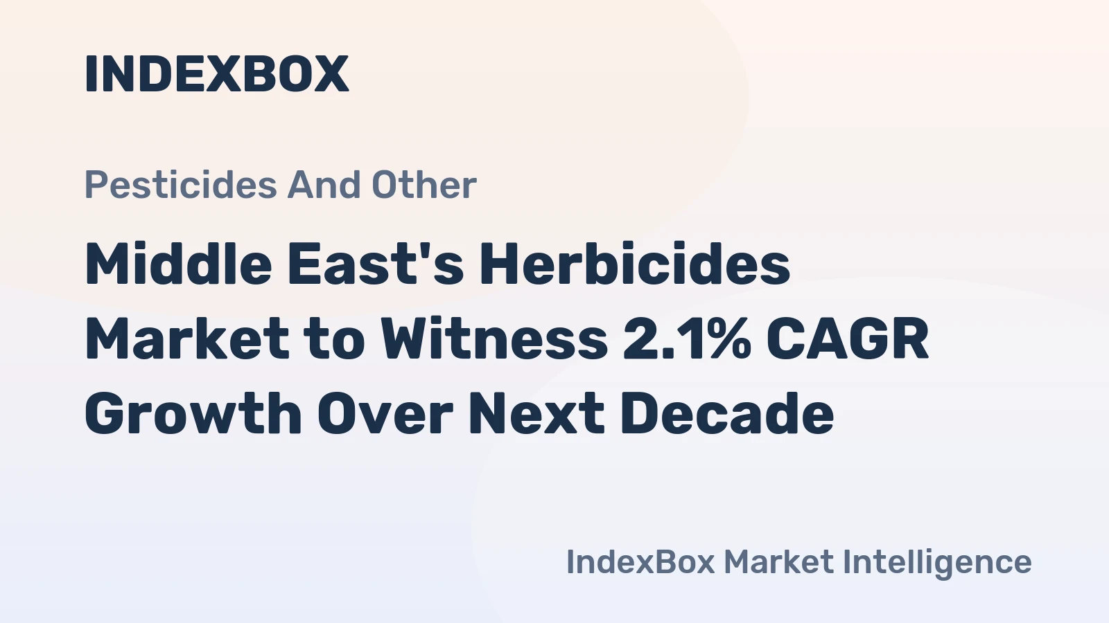 Middle East's Herbicides Market to Witness 2.1% CAGR Growth Over Next Decade
