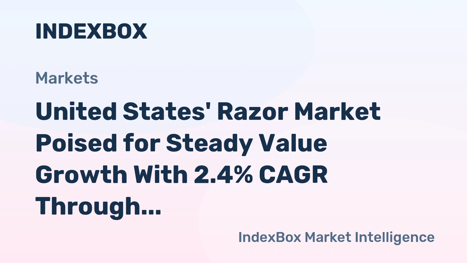United States' Razor Market Poised for Steady Value Growth With 2.4% CAGR Through 2035