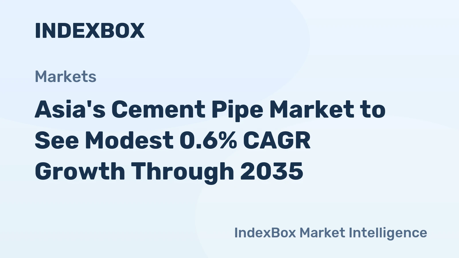 Asia's Cement Pipe Market to See Modest 0.6% CAGR Growth Through 2035