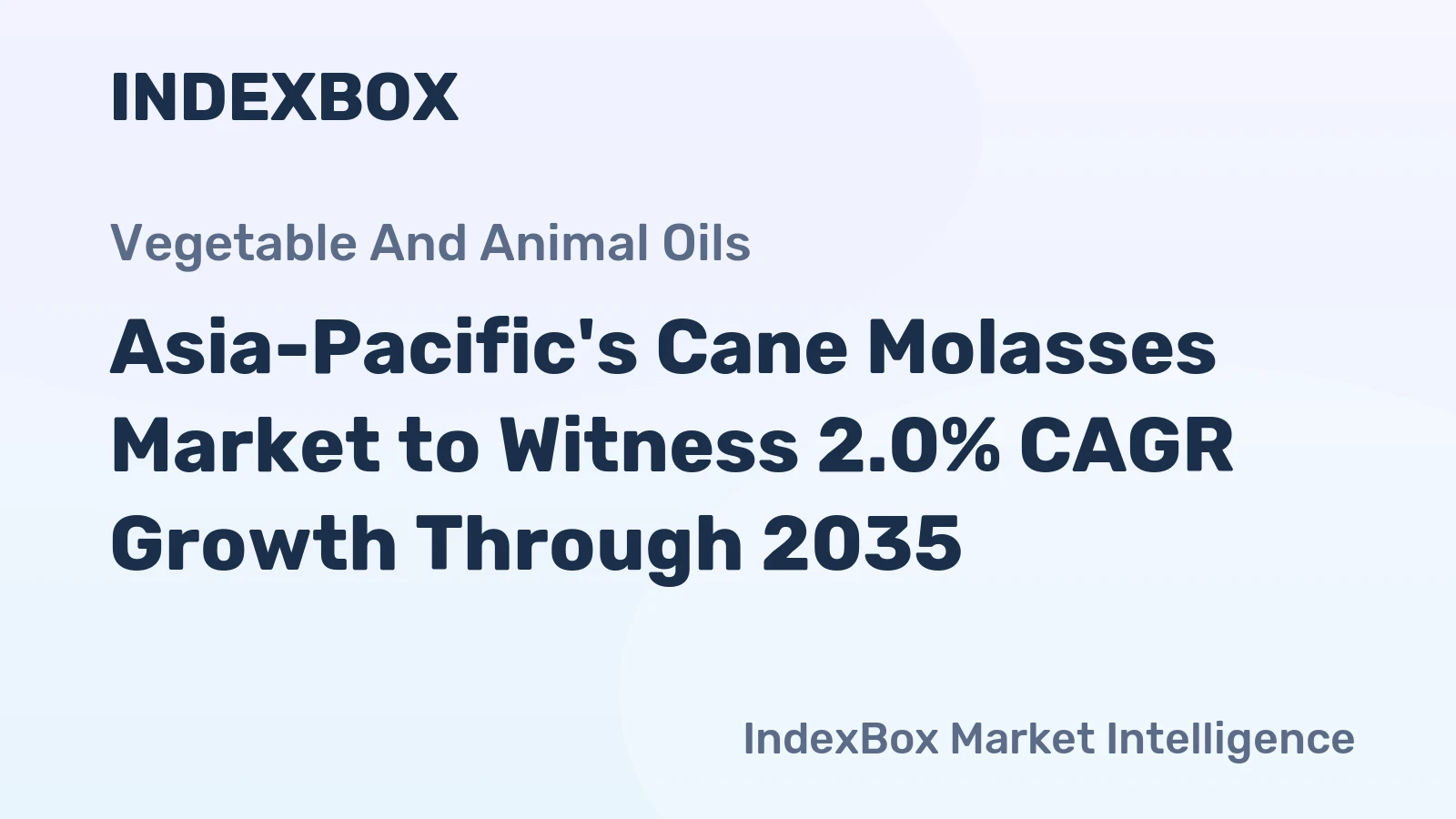 Asia-Pacific's Cane Molasses Market to Witness 2.0% CAGR Growth Through 2035