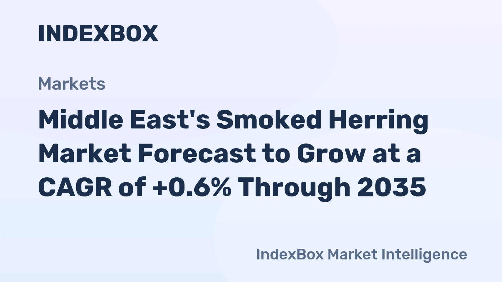 Middle East's Smoked Herring Market Forecast to Grow at a CAGR of +0.6% Through 2035