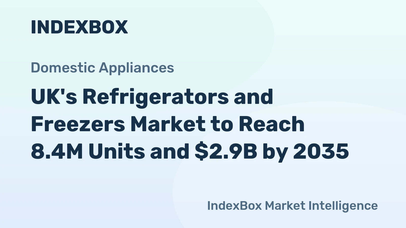UK's Refrigerators and Freezers Market to Reach 8.4M Units and $2.9B by 2035