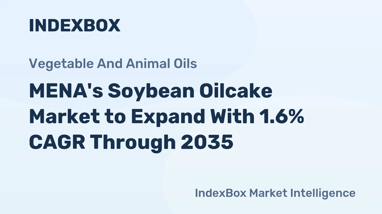 MENA's Soybean Oilcake Market to Expand With 1.6% CAGR Through 2035