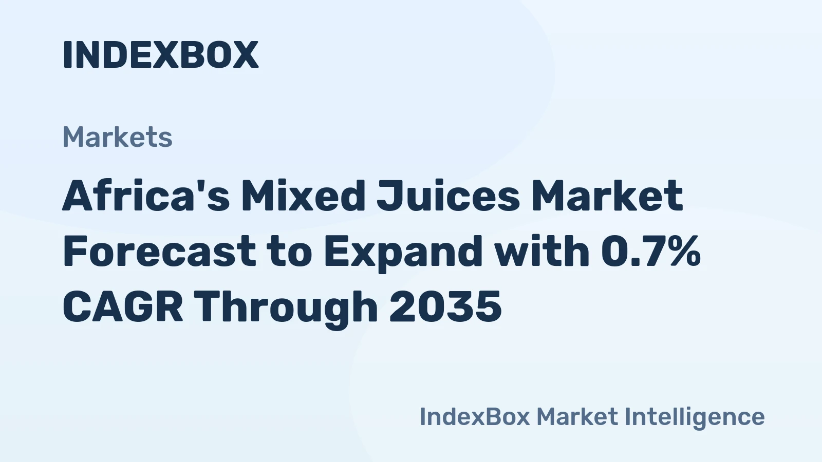 Africa's Mixed Juices Market Forecast to Expand with 0.7% CAGR Through 2035