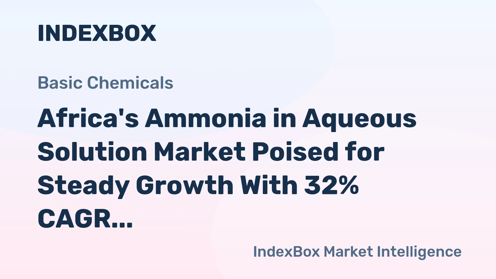 Africa's Ammonia in Aqueous Solution Market Poised for Steady Growth With 32% CAGR in Value Through 2035
