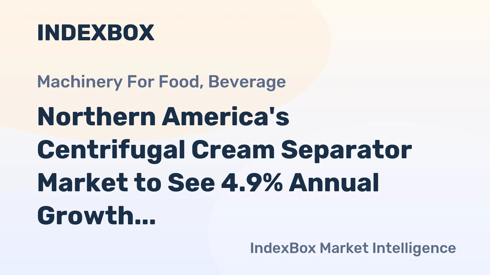 Northern America's Centrifugal Cream Separator Market to See 4.9% Annual Growth, Reaching 13K Units and $95M Value by 2035