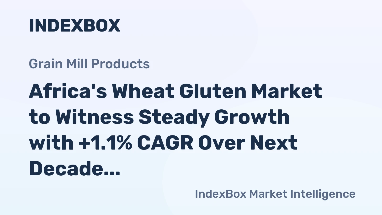 Africa's Wheat Gluten Market to Witness Steady Growth with +1.1% CAGR Over Next Decade