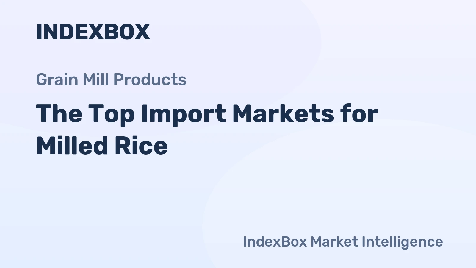 The Top Import Markets for Milled Rice