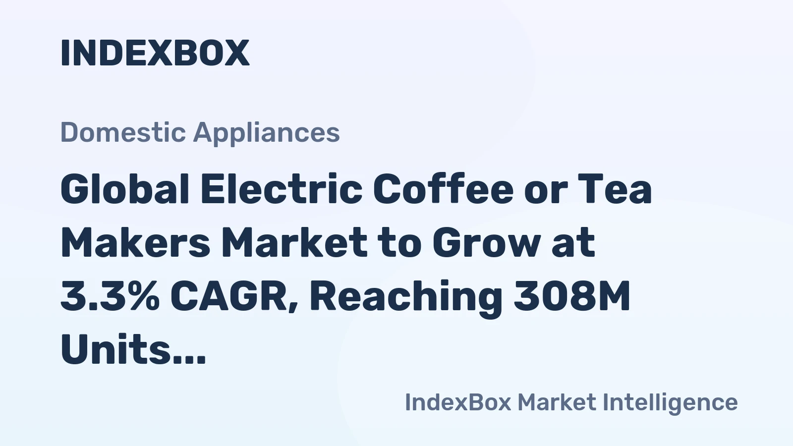 Global Electric Coffee or Tea Makers Market to Grow at 3.3% CAGR, Reaching 308M Units by 2035
