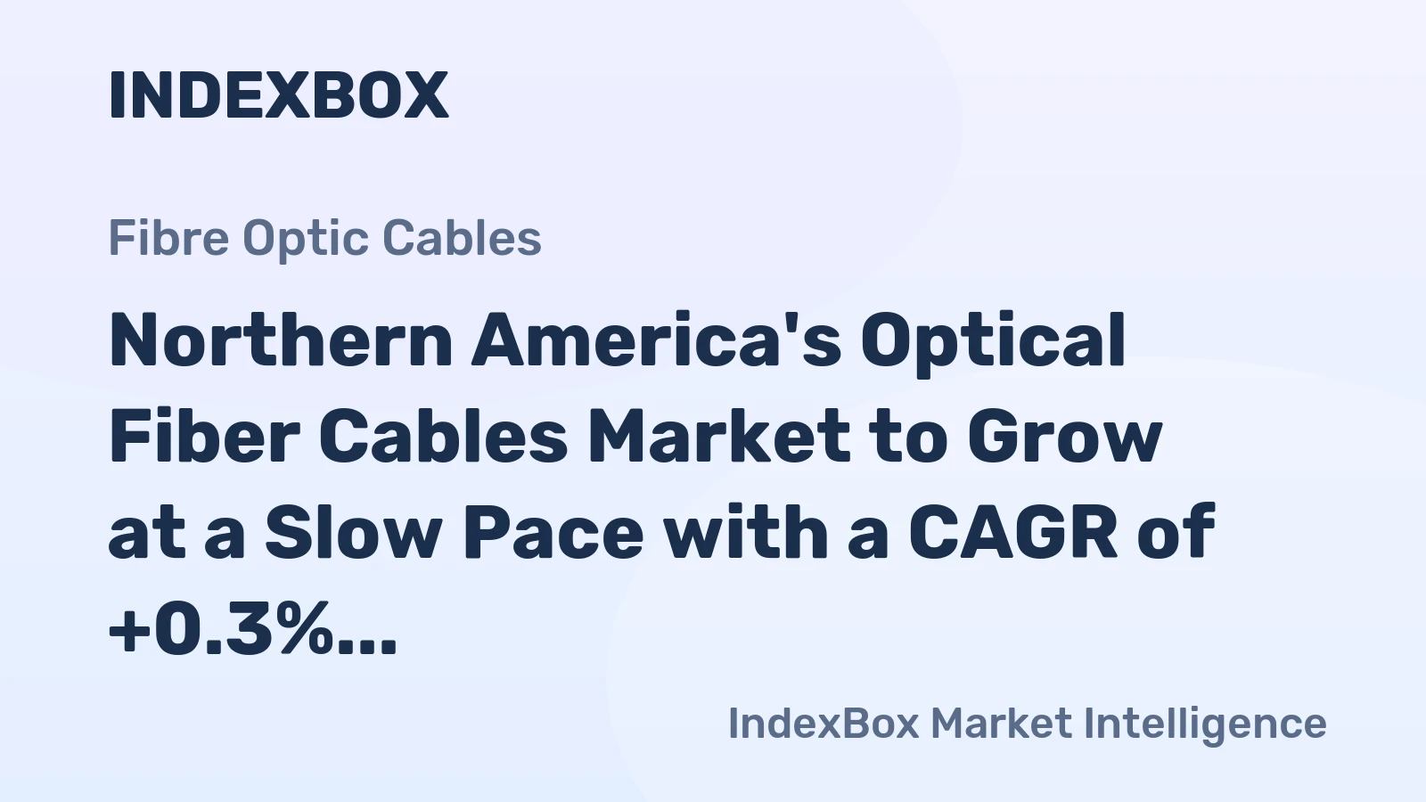 Northern America's Optical Fiber Cables Market to Grow at a Slow Pace with a CAGR of +0.3%