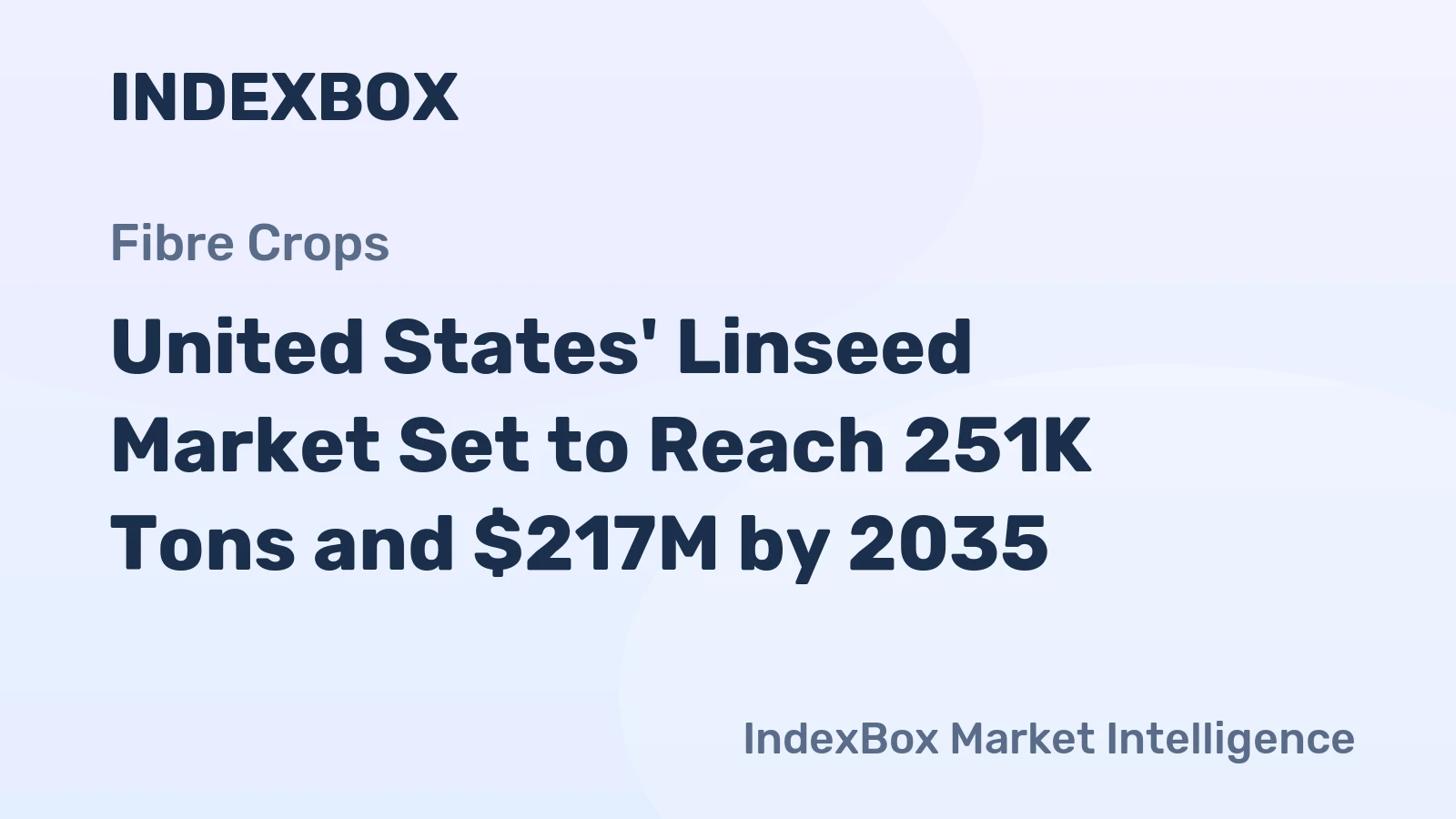 United States' Linseed Market Set to Reach 251K Tons and $217M by 2035