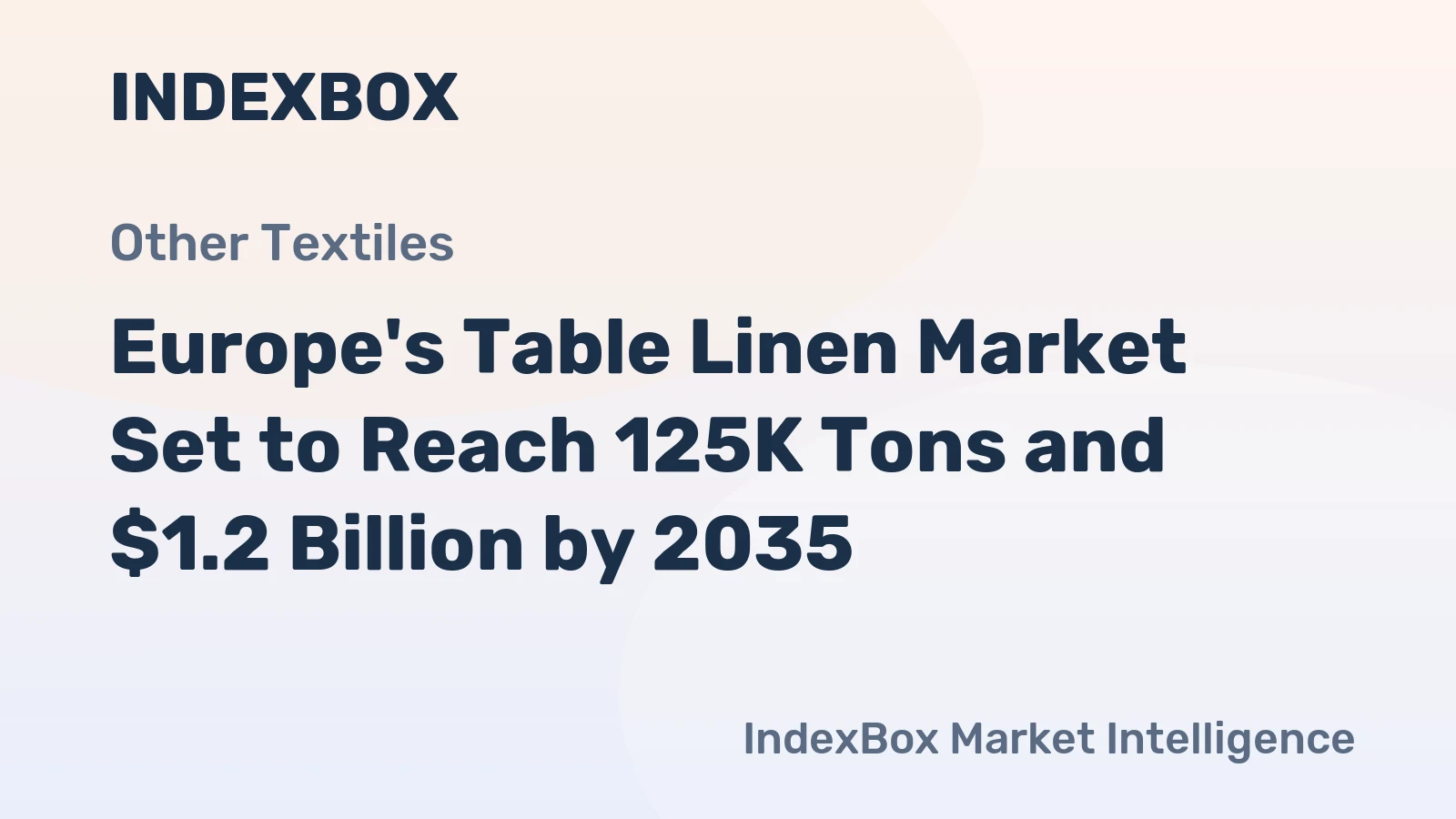Europe's Table Linen Market Set to Reach 125K Tons and $1.2 Billion by 2035