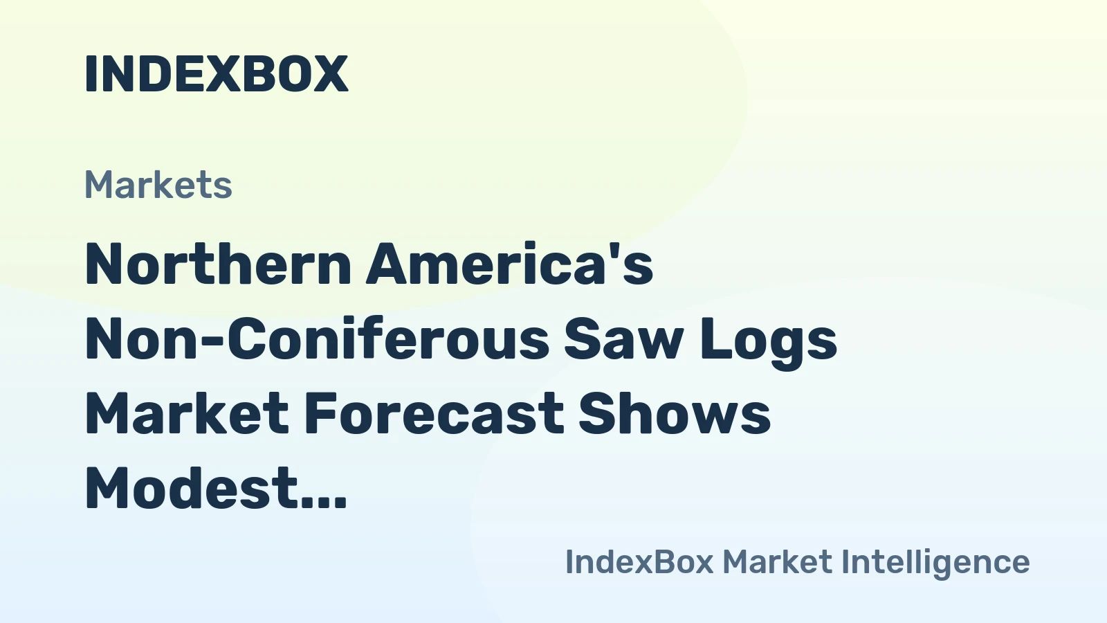 Northern America's Non-Coniferous Saw Logs Market Forecast Shows Modest 0.1% CAGR Growth Through 2035