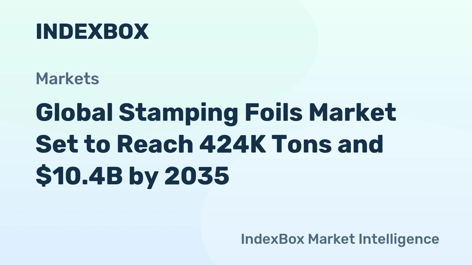 Global Stamping Foils Market Set to Reach 424K Tons and $10.4B by 2035