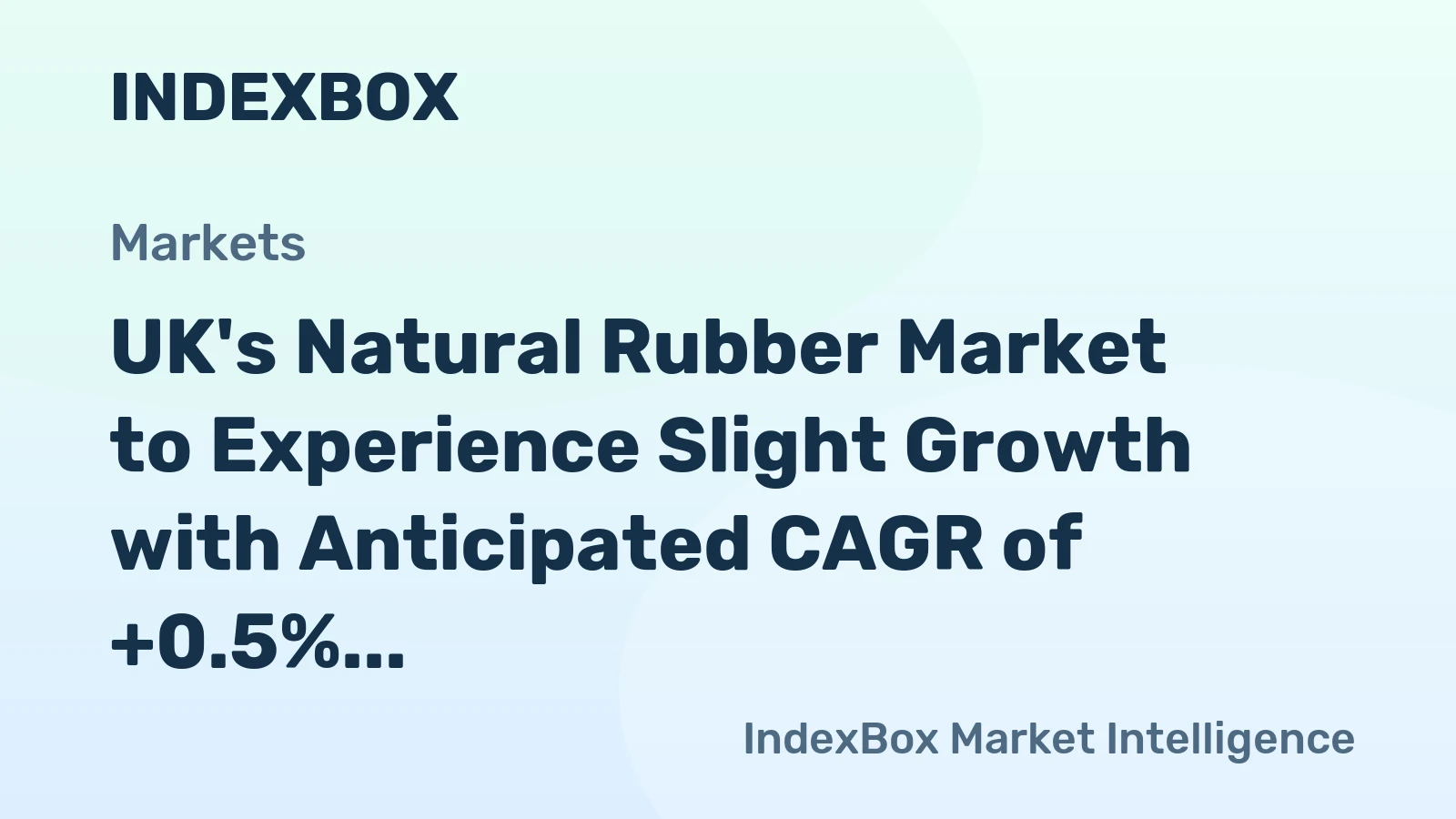 UK's Natural Rubber Market to Experience Slight Growth with Anticipated CAGR of +0.5% from 2024 to 2035