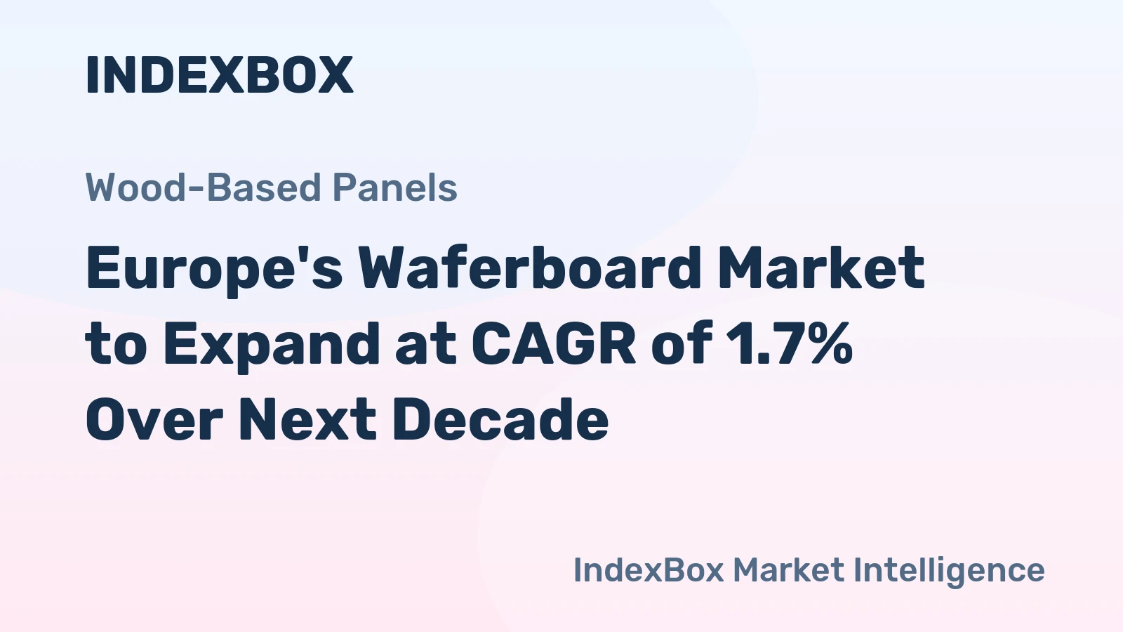 Europe's Waferboard Market to Expand at CAGR of 1.7% Over Next Decade
