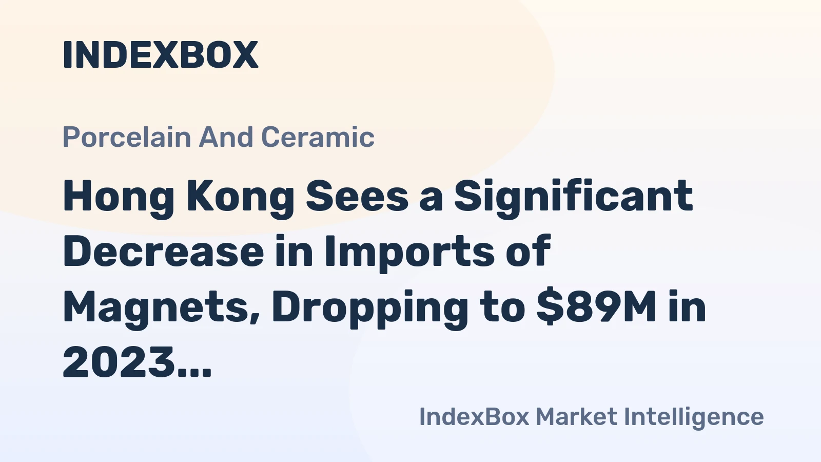 Hong Kong Sees a Significant Decrease in Imports of Magnets, Dropping to $89M in 2023