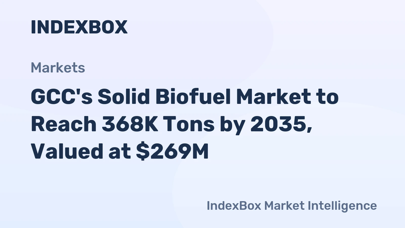 GCC's Solid Biofuel Market to Reach 368K Tons by 2035, Valued at $269M