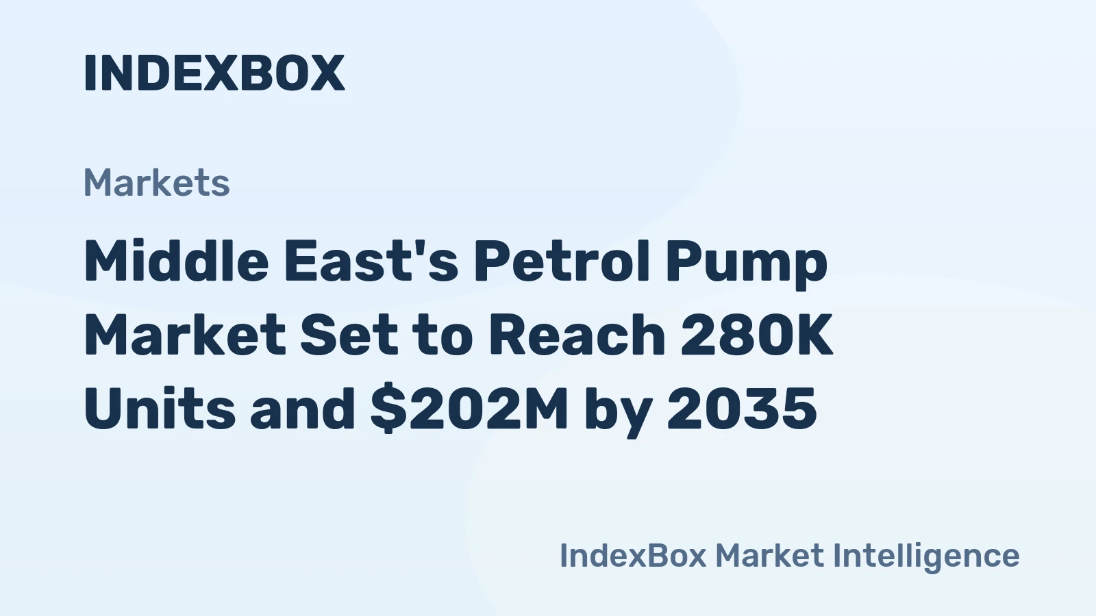 Middle East's Petrol Pump Market Set to Reach 280K Units and $202M by 2035