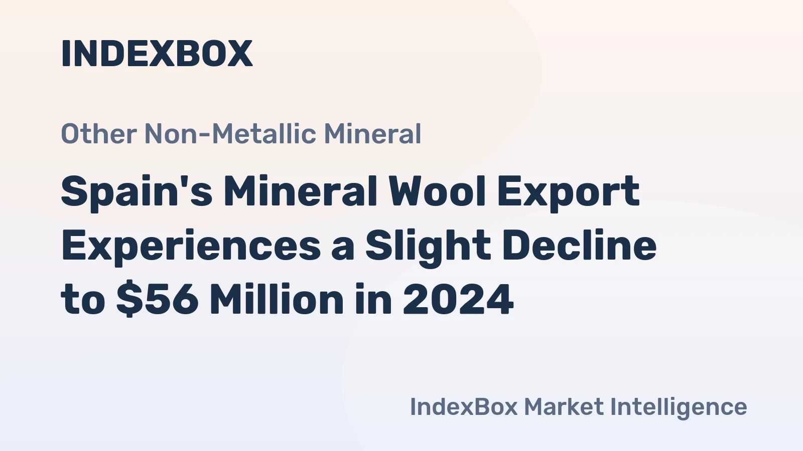 Spain's Mineral Wool Export Experiences a Slight Decline to $56 Million in 2024