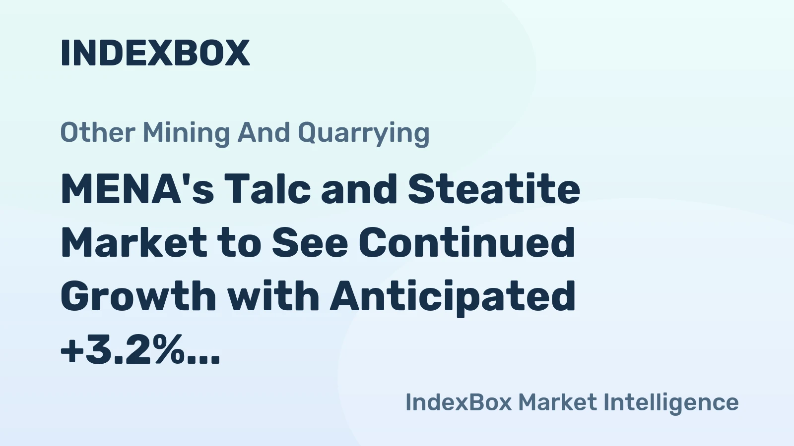 MENA's Talc and Steatite Market to See Continued Growth with Anticipated +3.2% CAGR by 2035