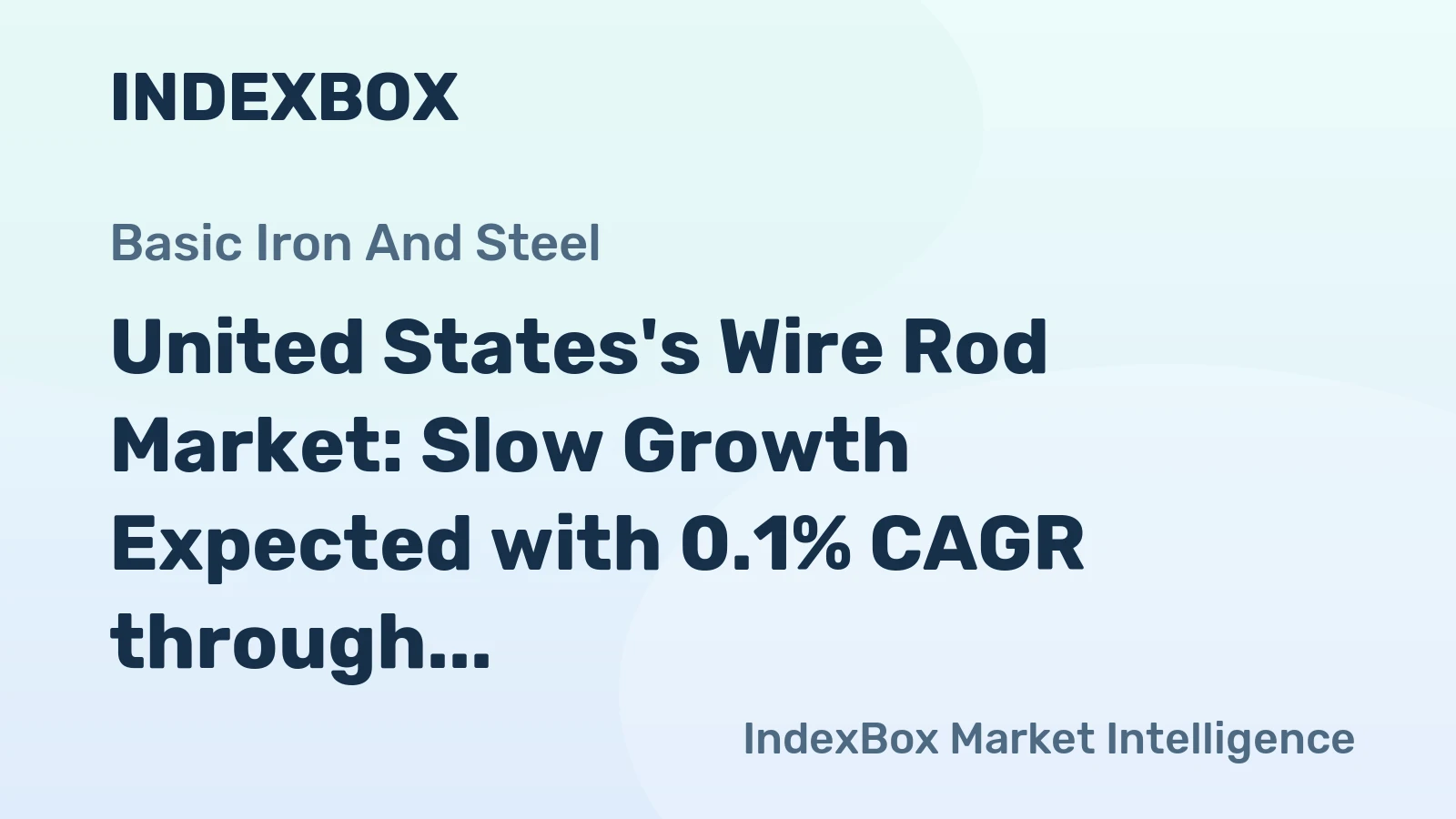 United States's Wire Rod Market: Slow Growth Expected with 0.1% CAGR through 2035