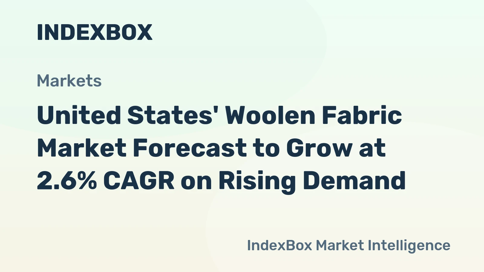 United States' Woolen Fabric Market Forecast to Grow at 2.6% CAGR on Rising Demand