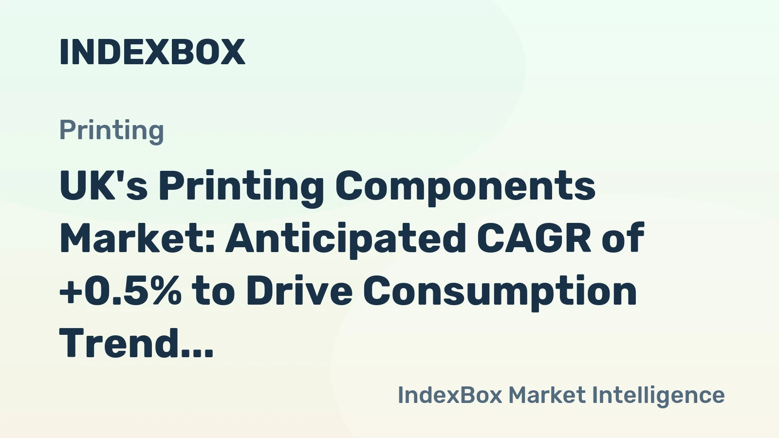UK's Printing Components Market: Anticipated CAGR of +0.5% to Drive Consumption Trend Over Next Decade