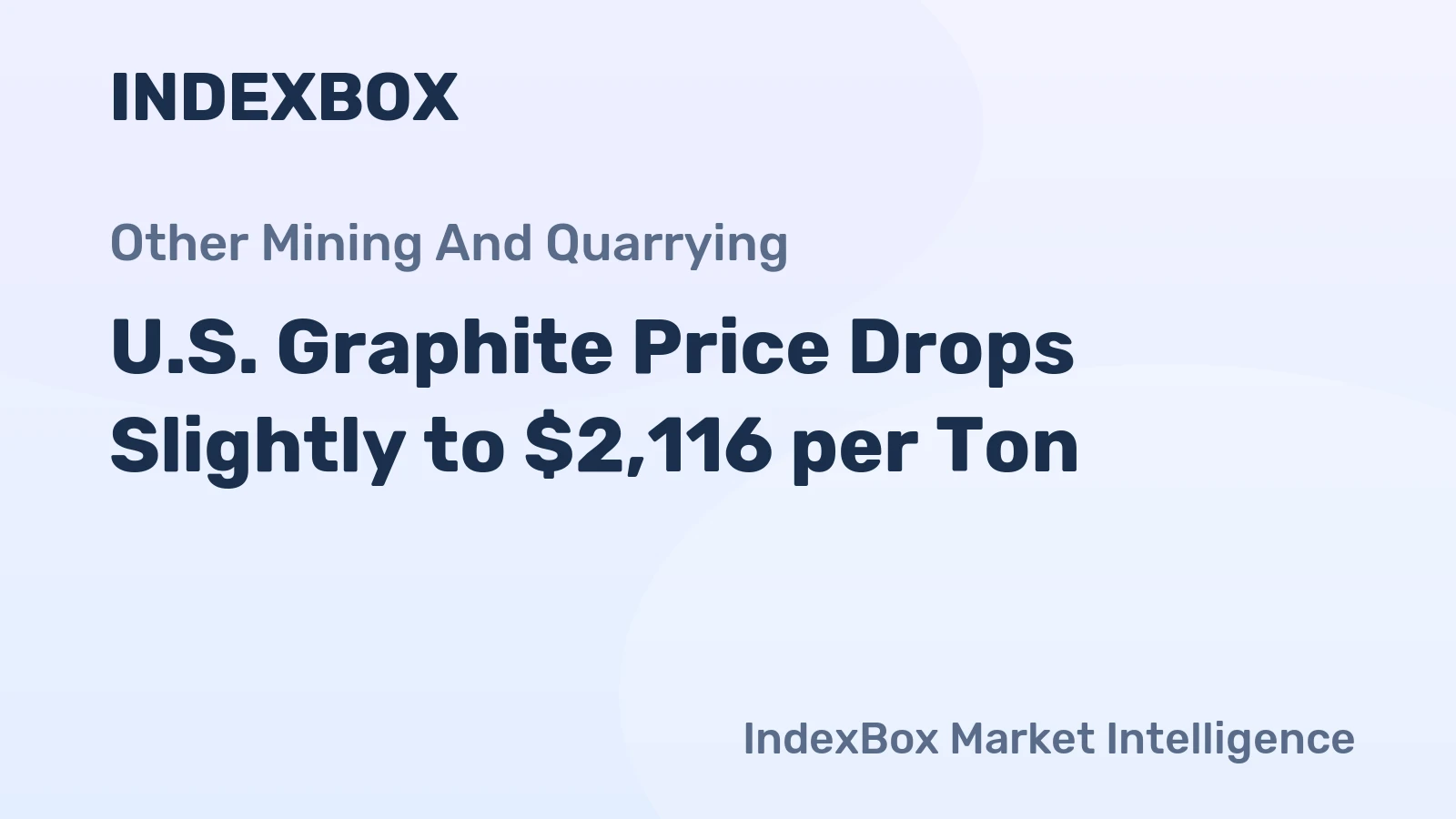 U.S. Graphite Price Drops Slightly to $2,116 per Ton