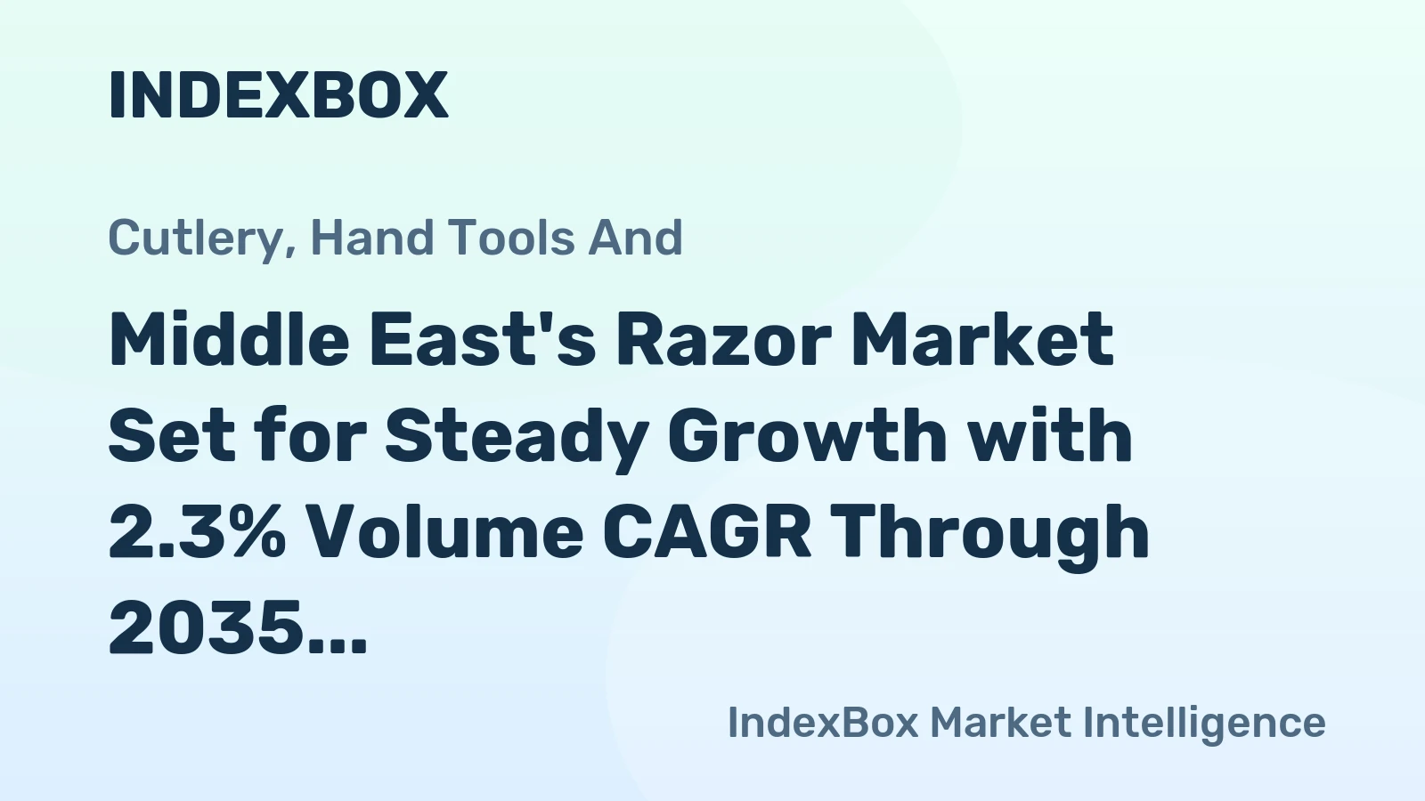 Middle East's Razor Market Set for Steady Growth with 2.3% Volume CAGR Through 2035