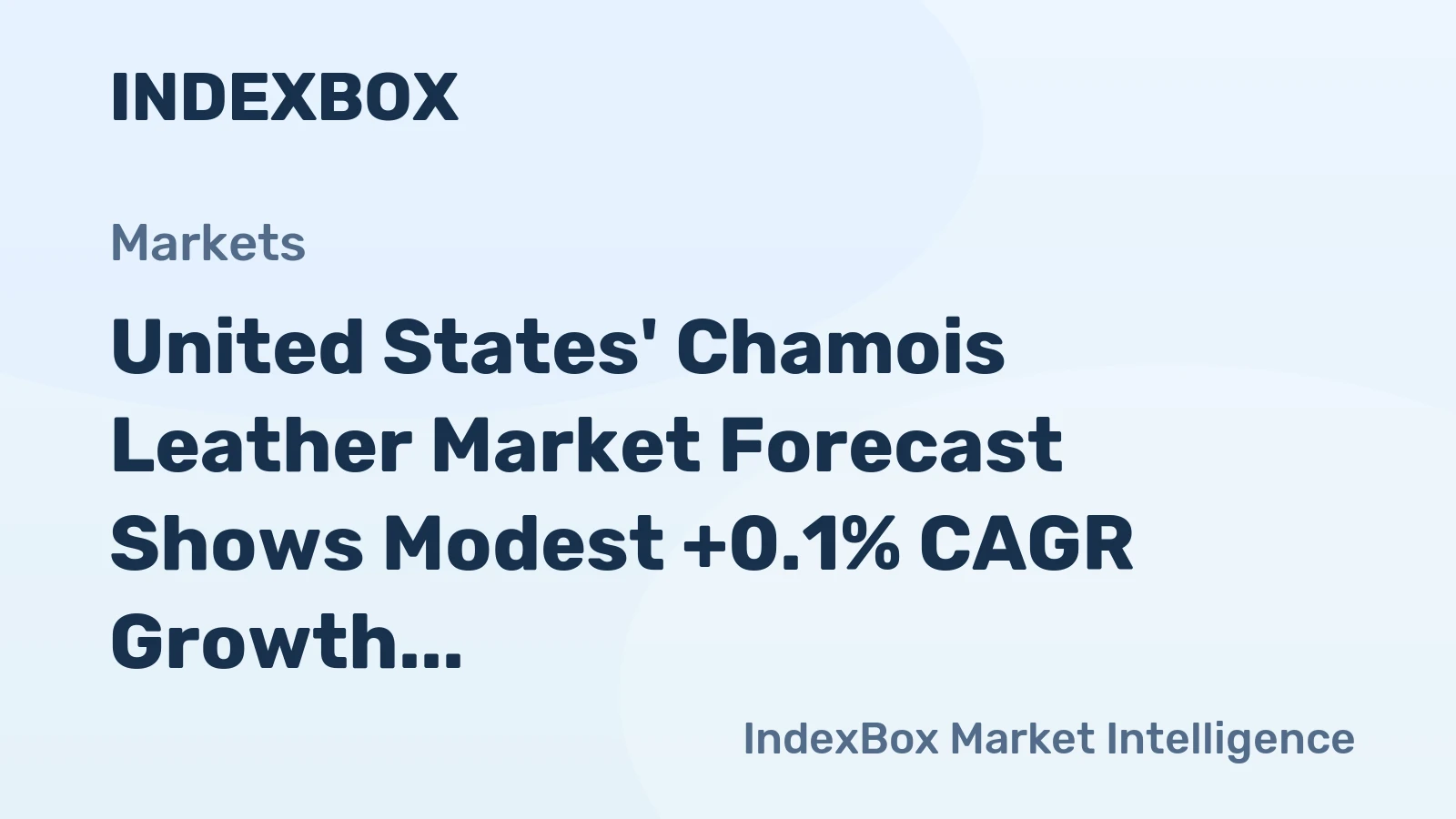 United States' Chamois Leather Market Forecast Shows Modest +0.1% CAGR Growth Through 2035