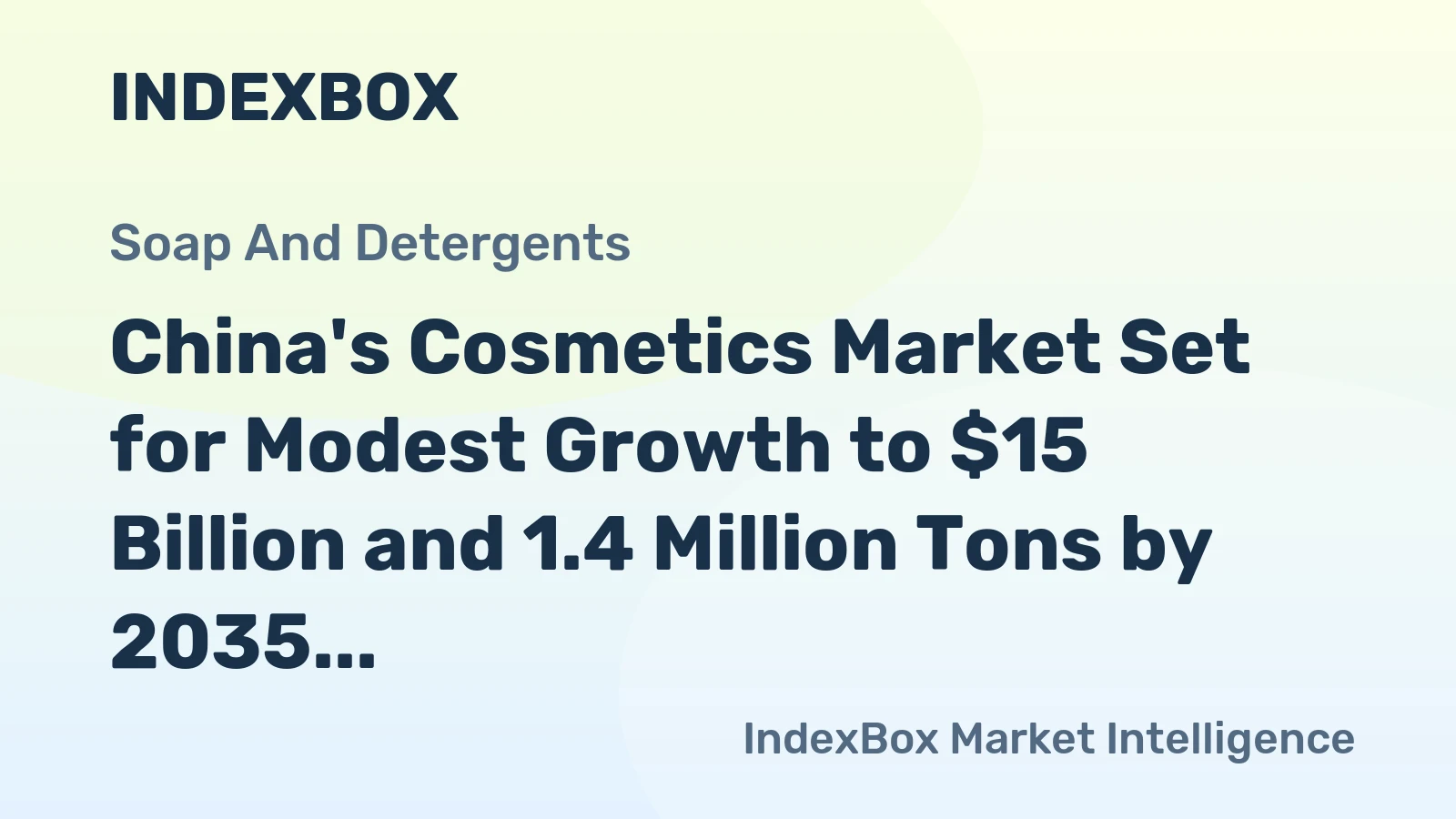 China's Cosmetics Market Set for Modest Growth to $15 Billion and 1.4 Million Tons by 2035