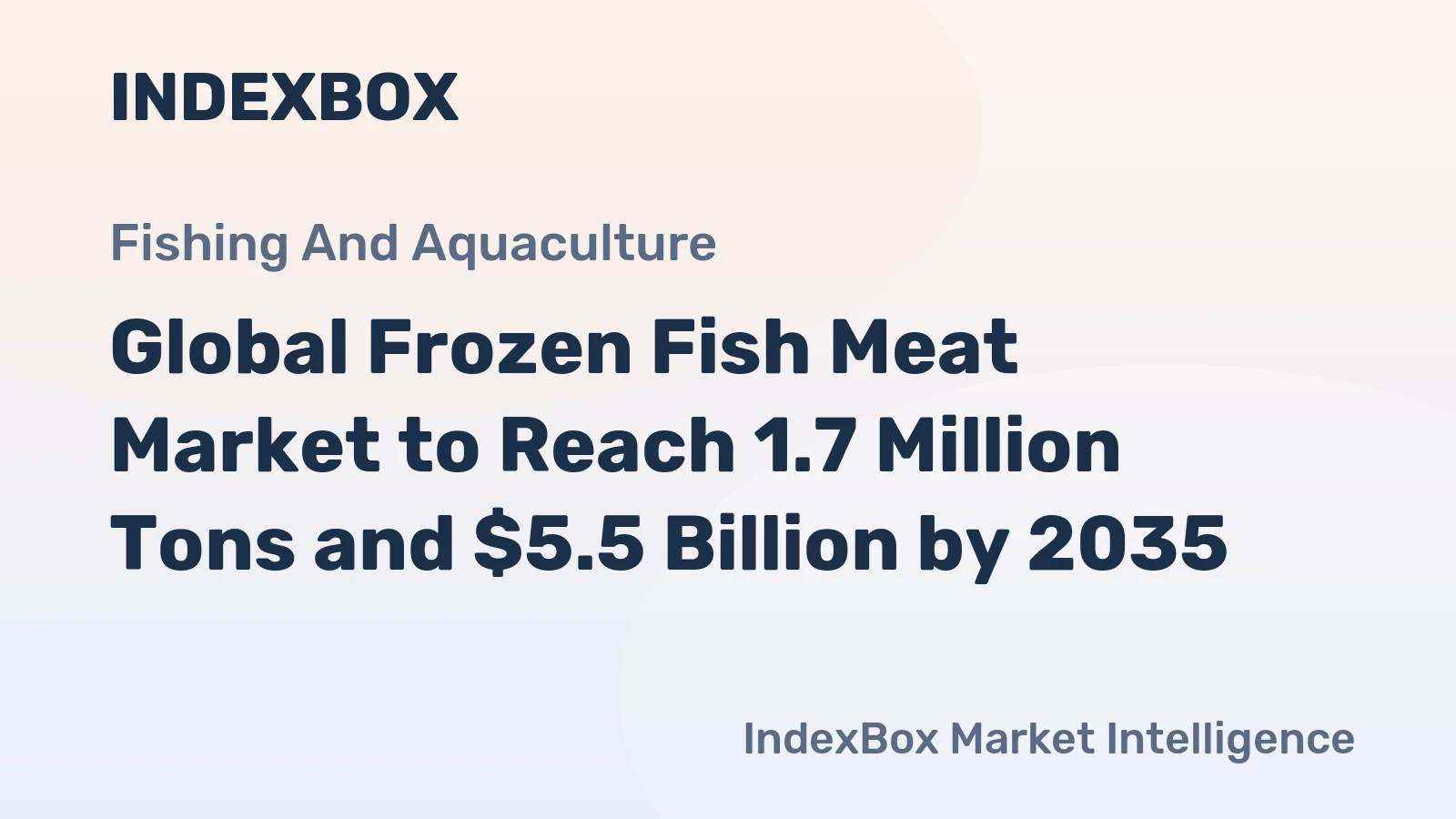 Global Frozen Fish Meat Market to Reach 1.7 Million Tons and $5.5 Billion by 2035