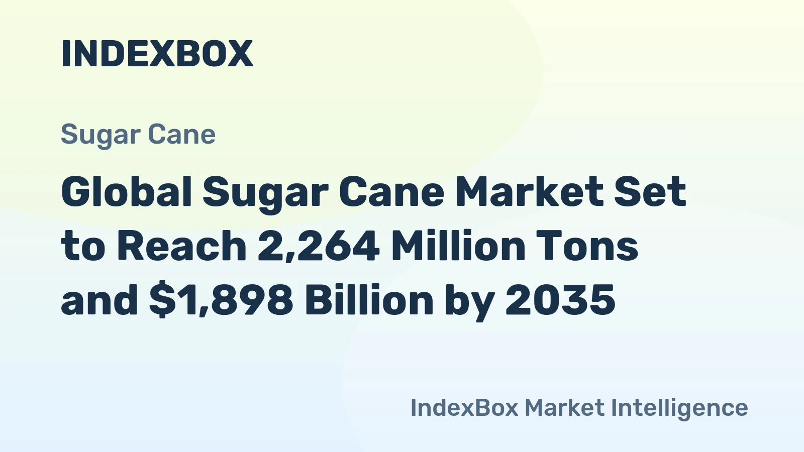 Global Sugar Cane Market Set to Reach 2,264 Million Tons and $1,898 Billion by 2035
